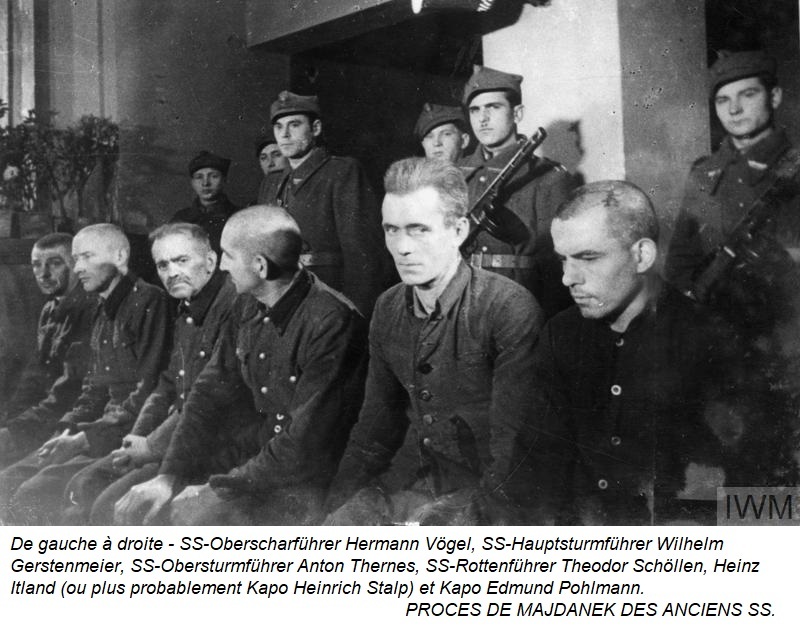 PROCES DE MAJDANEK DES ANCIENS SS. 1944.