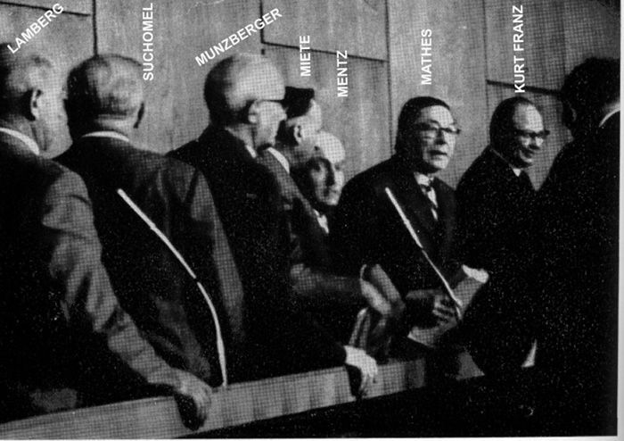 PROCES DE TREBLINKA DES ANCIENS SS. DE 1964 A 1970.