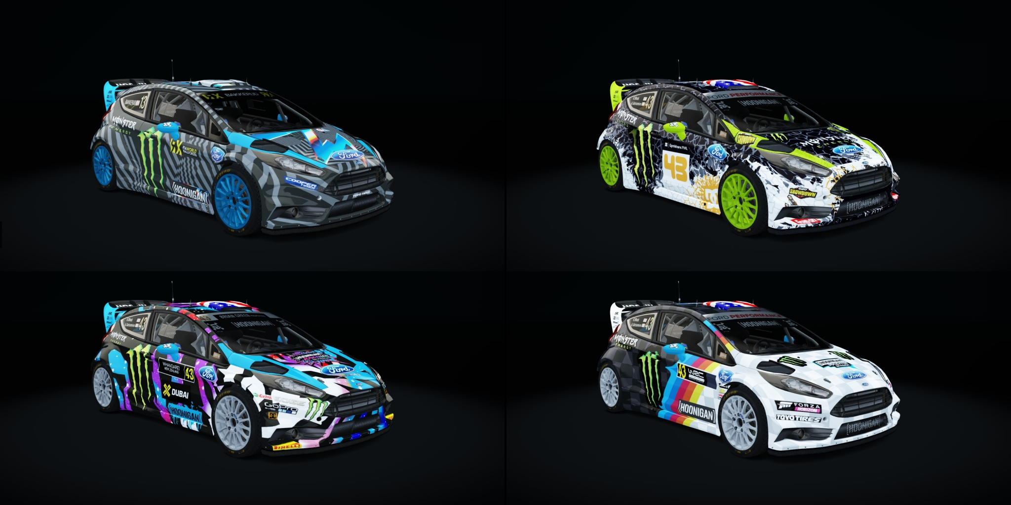 Ford Fiesta "Ken Block" skinpack | OverTake.gg (Formerly RaceDepartment)