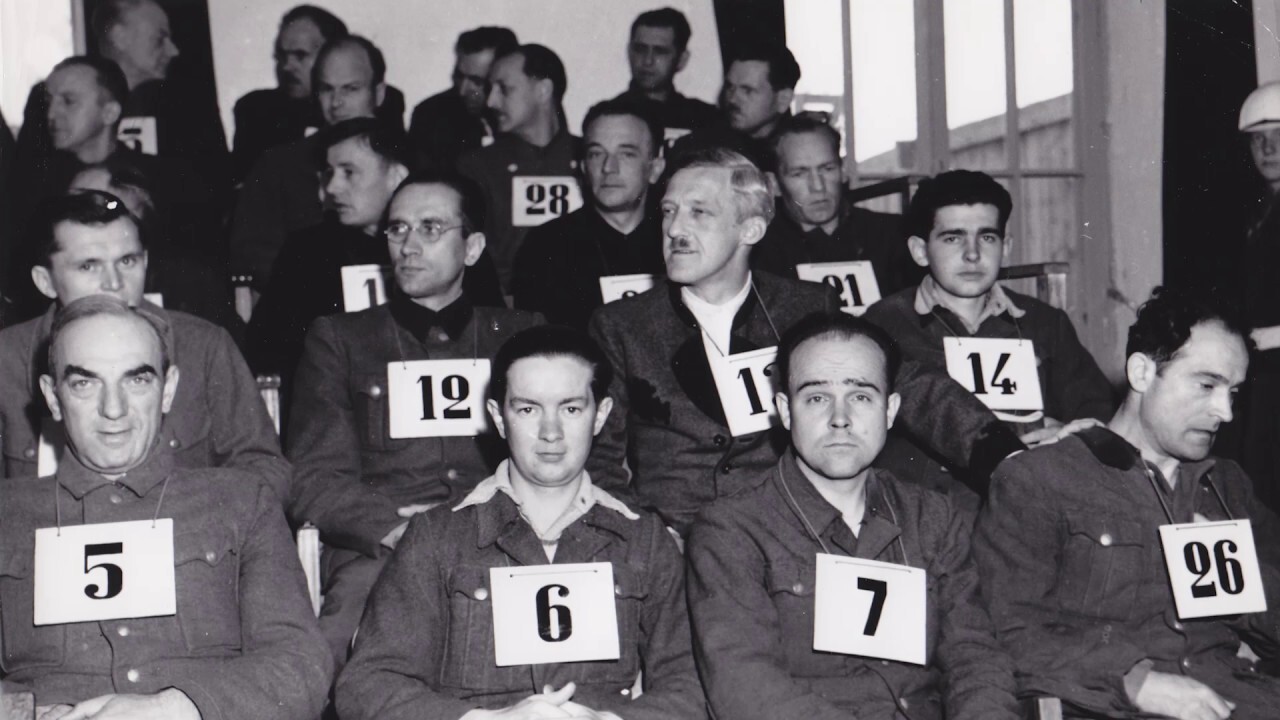 PROCES DE MAUTHAUSEN DES ANCIENS SS. DE 1946 A 1947.